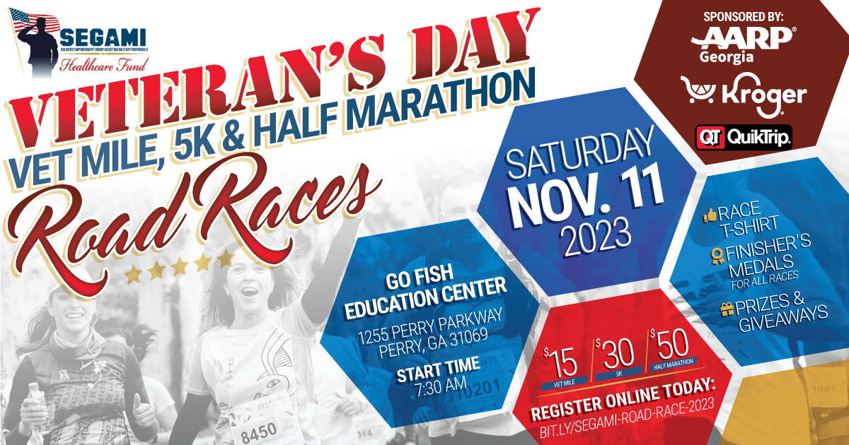 2023 SEGAMI Veteran’s Day Road Races: VET Mile, 5K & Half Marathon in ...